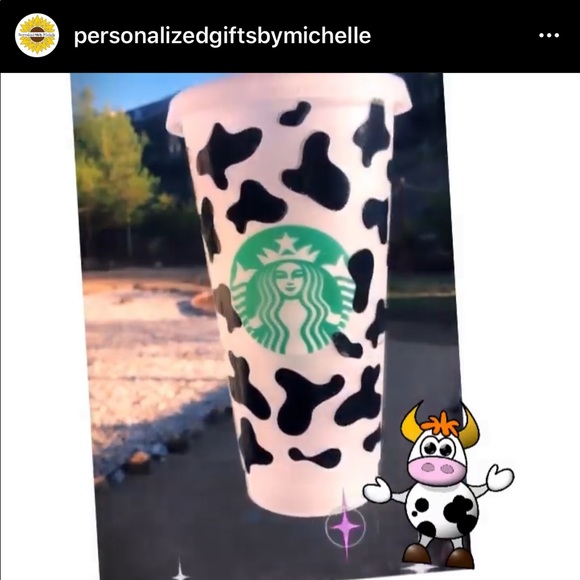 Other | Starbucks Cow Print Cup | Poshmark